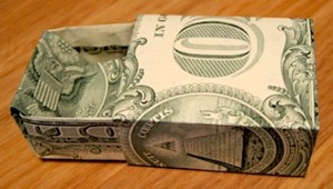 Origami Dollar Bill Gift Box