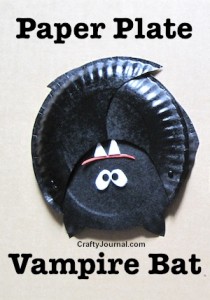 Paper Plate Vampire Bat
