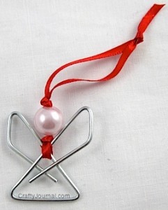 Easy Paperclip Angel Ornament