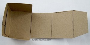 Make a Cube Shape Box from a Cracker Box