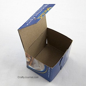 Make a Cube Shape Box from a Cracker Box