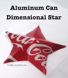 Aluminum Can Dimensional Star