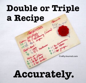 How to Double or Triple a Recipe Accurately