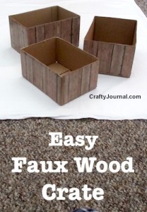 Make Easy Faux Wood Crates