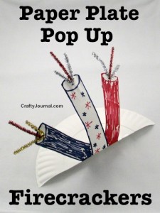 Paper Plate Pop Up Firecrackers