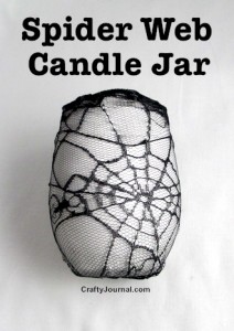 Spider Web Candle Jar